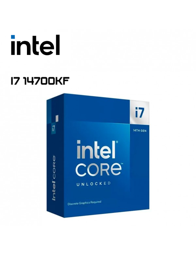 Procesador Intel Core I7 14700kf (BX8071514700KF) 5.60 Ghz 33mb Lga 1700
